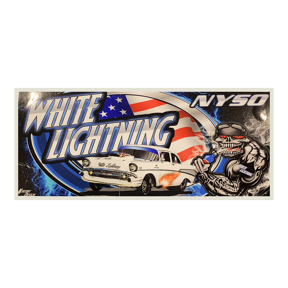 White Lightning Sticker | White Lightning 1957